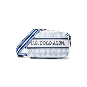 U.S. Polo Assn. Diamond Stripe Crossbody Light Blue One Size