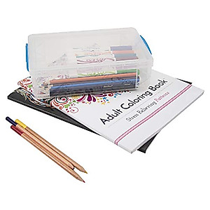 Advantus Super Stacker Storage Case, 2.6" x 5.5" x 9", Clear