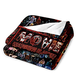 Horror Blanket Ultra Soft Flannel Halloween Throw Blanket Warm Lightweight Blanket for Couch Sofa Kids Adult 50"x40"