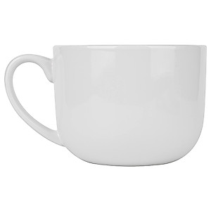 CAILIDE 50oz large Ceramic Soup Mug with Handles for Coffee, Tea, Ice Cream, Cereal, (white)
