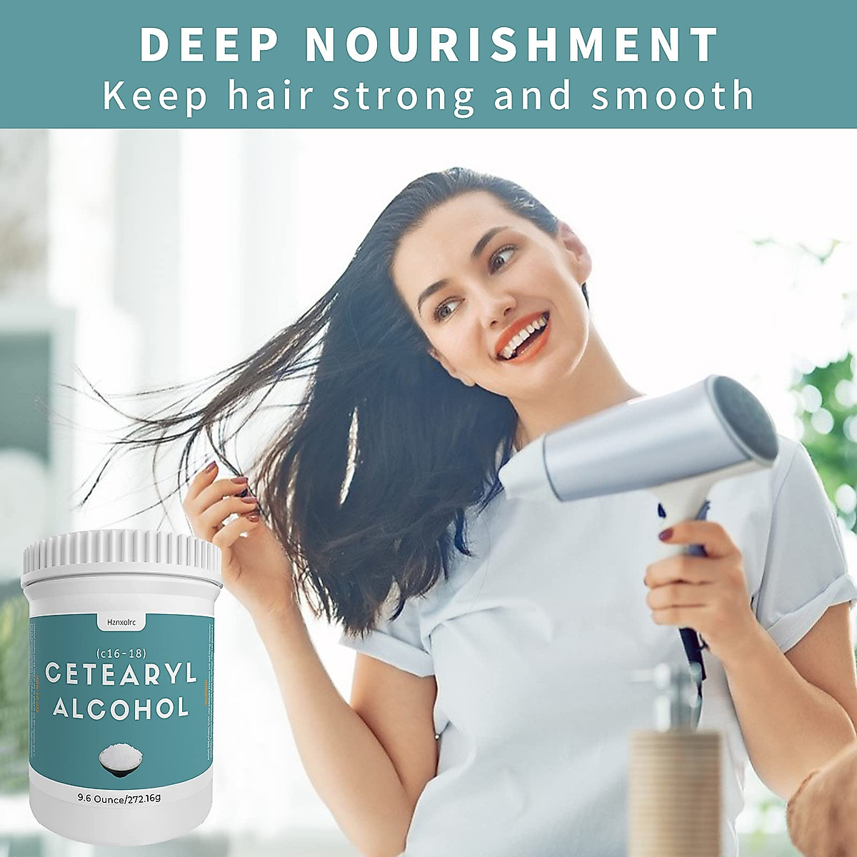 9.6 Ounce Cetearyl Alcohol for Making Lotions, Premium Cetearyl Alcohol Granules, Smooth and Emollient, Fresh and Pleasant, Suitable for Making Conditioners, Scrubs, Creams and More