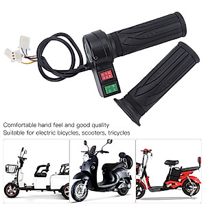 Cerlingwee Throttle Cable,Electric Throttle,General Scooter Throttle, Third Gear Acceleration for Electric Bicycle Throttle Adjustment