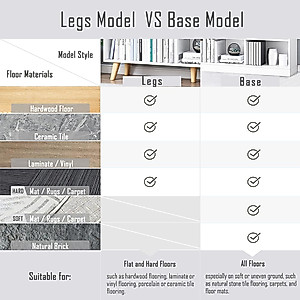 IOTXY Wooden Open Shelf Bookcase - 3-Tier Floor Standing Display Cabinet Rack with Legs, 10 Cubes Bookshelf, Warm White