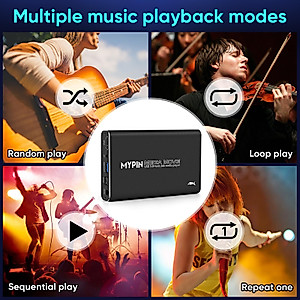 4K@30hz USB3.0 HDMI Media Player with One AV Cable, Support 2.5" SATA HDD with HDMI/AV/Optical Output, for Videos/Music/Photos from USB Drive/SD Card/4 GB Internal or Up to 8TB External HDD