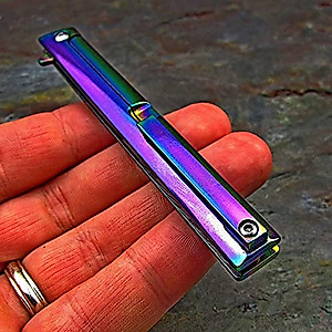 VORTEK Cavalier Gentleman's Folding Pocket Knife, Frame lock, 8Cr13MOV Blade, Ball Bearing Pivot, Everyday Carry