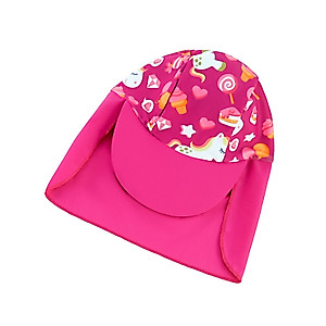 Baby/Toddler Girls Rash Guard Swimsuit UPF 50+ Sun Protection Long Sleeve One Piece Swimwear (Rose,18-24 Months)