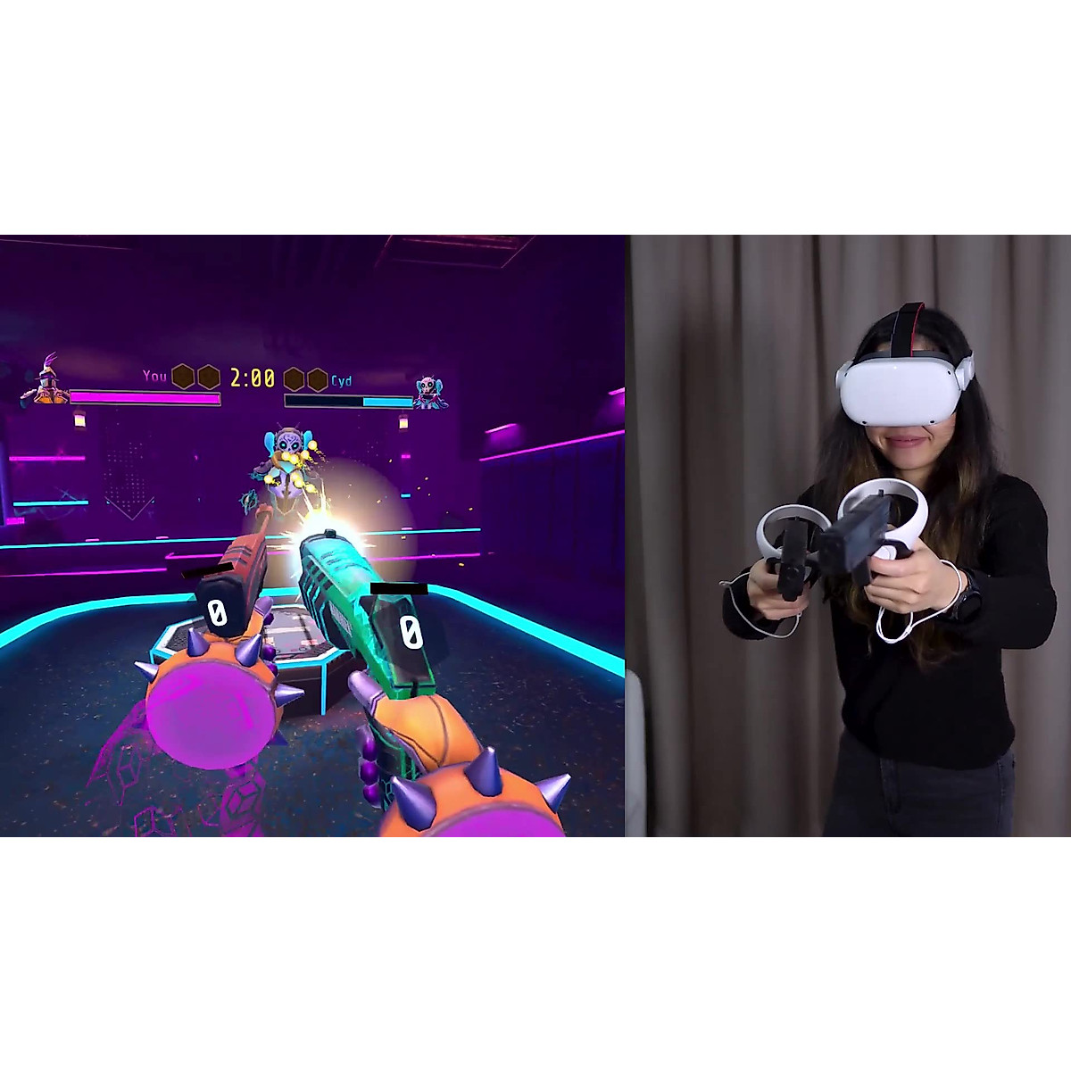 JULHOVR VR Game Stock Cover Grip Attachment Accessories Compatible with Quest 2 Touch Controllers,Enhance Arizona Sunshine Robo Recall Pavlov Onward VR FPS Gaming Experience(2 Pack-White)