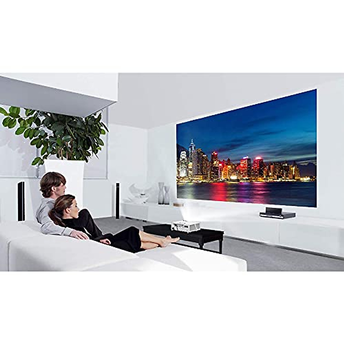 Optoma GT1090HDR Short Throw Laster Home Theater Projector Bundle with 1 YR CPS Enhanced Protection Pack