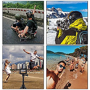 Taisioner Mini Pocket Selfie Stick Shorty Tripod Handle Grip Pole Three in One for GoPro AKASO Insta360 DJI Osmo Action Camera and Smart Phone Kid Adult Available Accessories