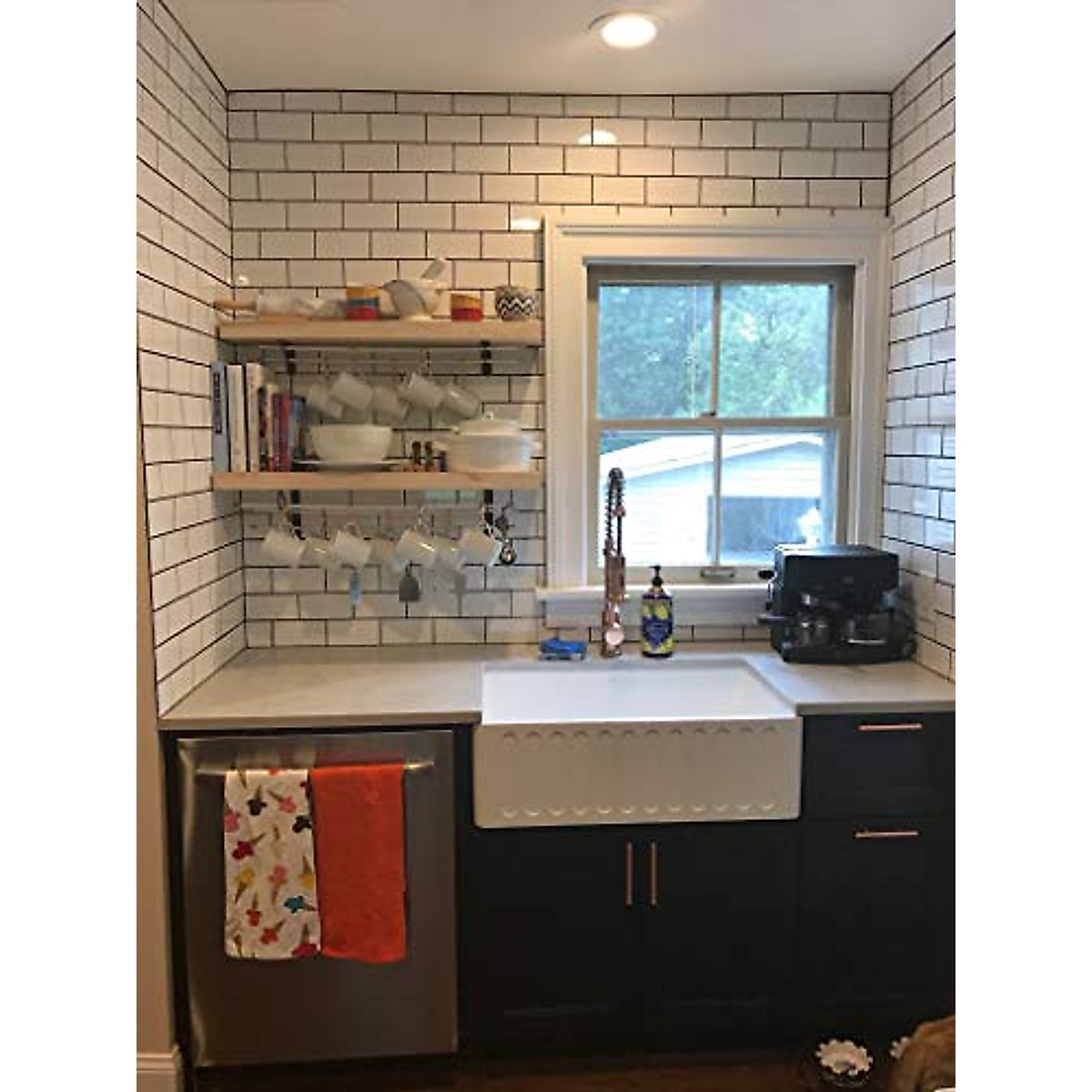 Fontaine by Italia, N96565FC-DP-AC, Residential Spring Coil Pull Down Kitchen Sink Basin Faucet Tap Fixture with Cone and Flat Spray Heads and Deck Plate for 1 or 3 Hole Installation in Antique Copper