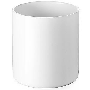 DOWAN Utensil Holder, Large Utensil Holder for Kitchen Counter (H7.2” x W6.2”), Ceramic Cooking Utensil Crock, Anti-Scratches and Stable, Spoon Holder for Kitchen Decor