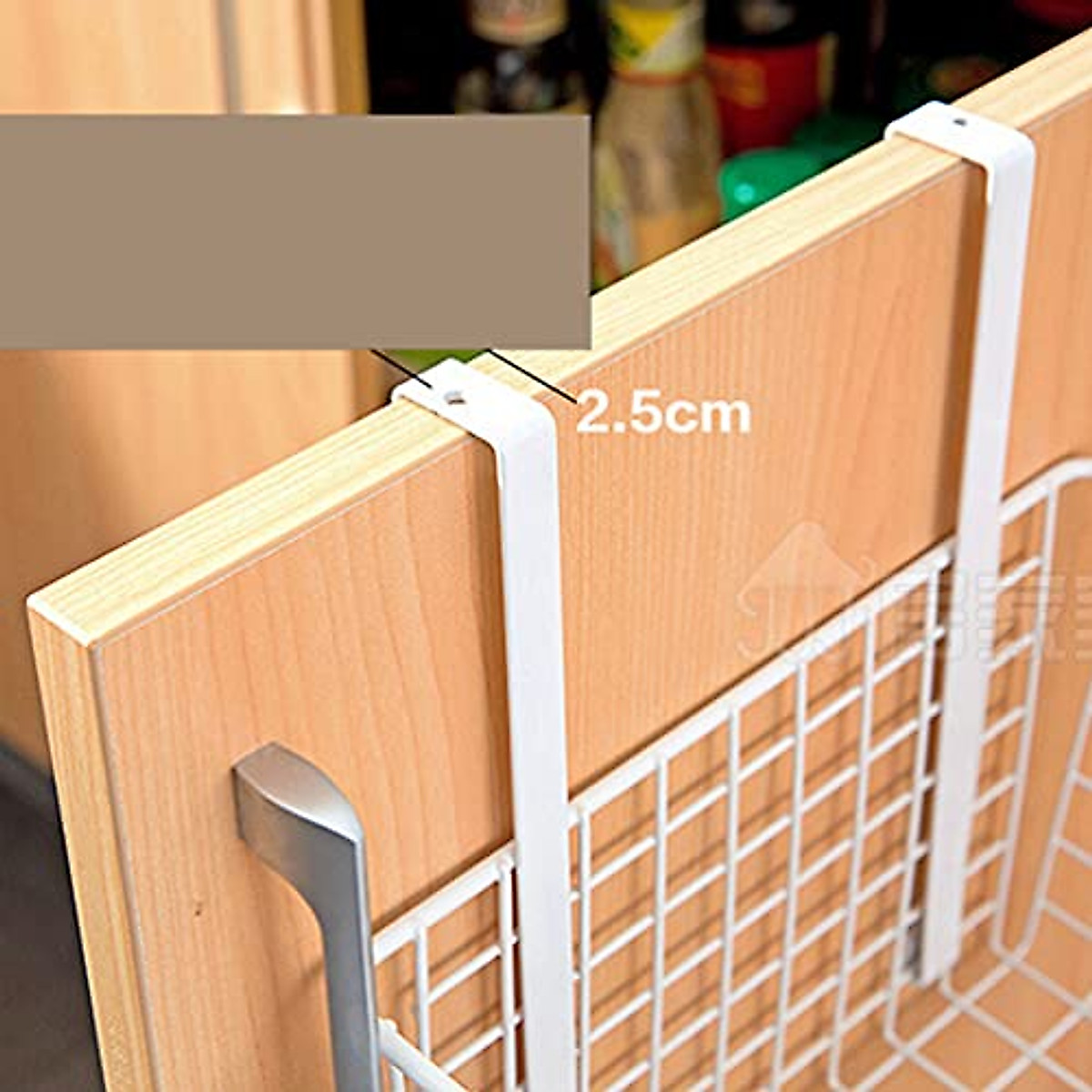 VOSAREA Wall Mount Bathroom Hair Care Hot Styling Tool Storage Basket Metal Wire Organizer Container for Hair Dryer Shampoo Lotion Conditioner Accessory Holder