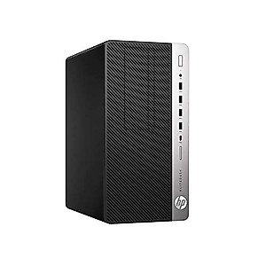 HP 2020 EliteDesk 705 G4 Microtower Desktop Computer, AMD PRO A10-9700 Processor, 8GB DDR4 RAM, 500GB HDD, AMD Radeon R7 Graphics, Keyboard+Mouse, VGA, Win 10 Pro, Black, 32GB Snow Bell USB Card