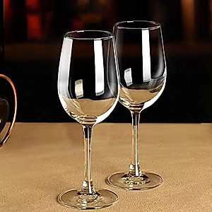 Red Wine Glasses Set,10 OZ Clear Wine Glass with Stem,Premium Crystal Long Stemware Elegant White Wine Glassware for Drinking,Wine,Restaurants,Parties,Wedding,12 Pack