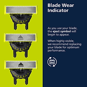 Philips Norelco OneBlade 360 Face, Hybrid Electric Beard Trimmer and Shaver with 5-in-1 Face Stubble Comb, Frustration Free Packaging, QP2724/90