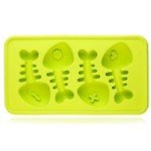 Fish Bone Shaped Non-Toxic Soft Ice Tray