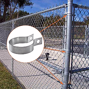 Wdwlbsm 16 Pcs Brace Bands Chain Link Fence, Galvanized Steel Chain Link Brace Band Use for 1-7/8" Outside Diameter Post/Pipe, Gate, Fences Panels