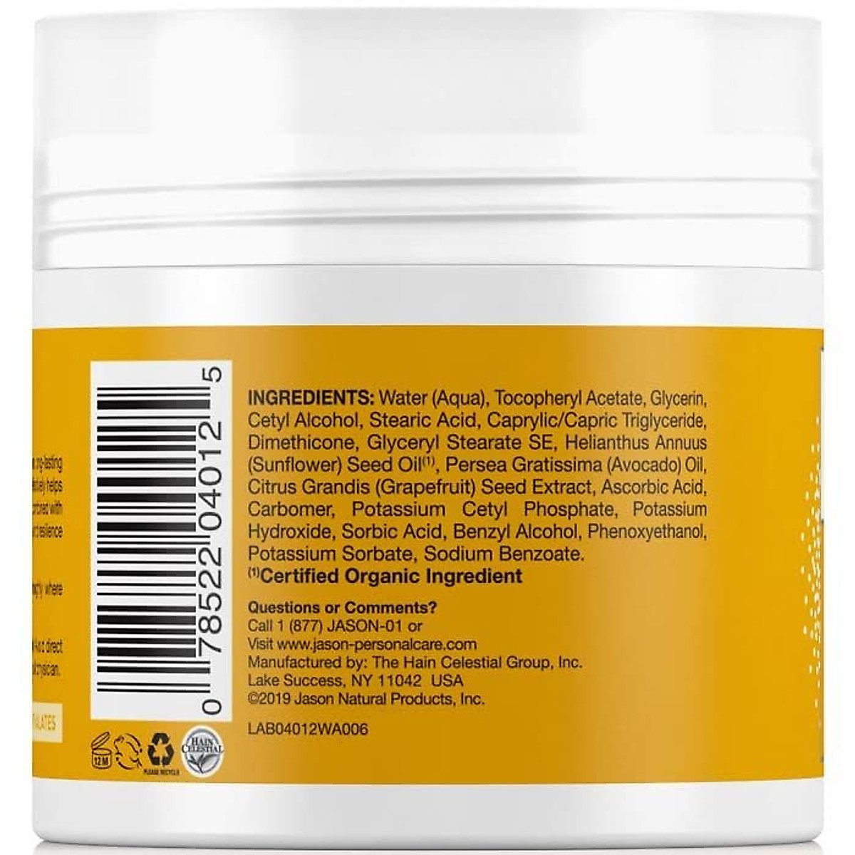 Jason Moisturizing Crème, Vitamin E 25,000 Age Renewal, 4 Oz