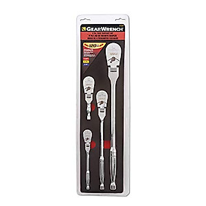 GEARWRENCH 4 Pc. 1/4", 3/8" & 1/2" Drive 120XP™ Flex Head Ratchet Set - 81230P