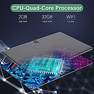 Tablet 10.1 Inch Android 10 HD Touchscreen Tablets 1.8Ghz Processor 32GB Storage Tablet Computer, 2GB RAM, 8MP Camera, Long Battery Life