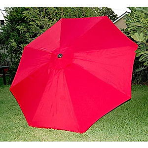BELLRINO DECOR 7.5ft 8 Ribs RED Replacement STRONG & THICK Patio Umbrella Canopy Cover for (Canopy Only) (RED-78)