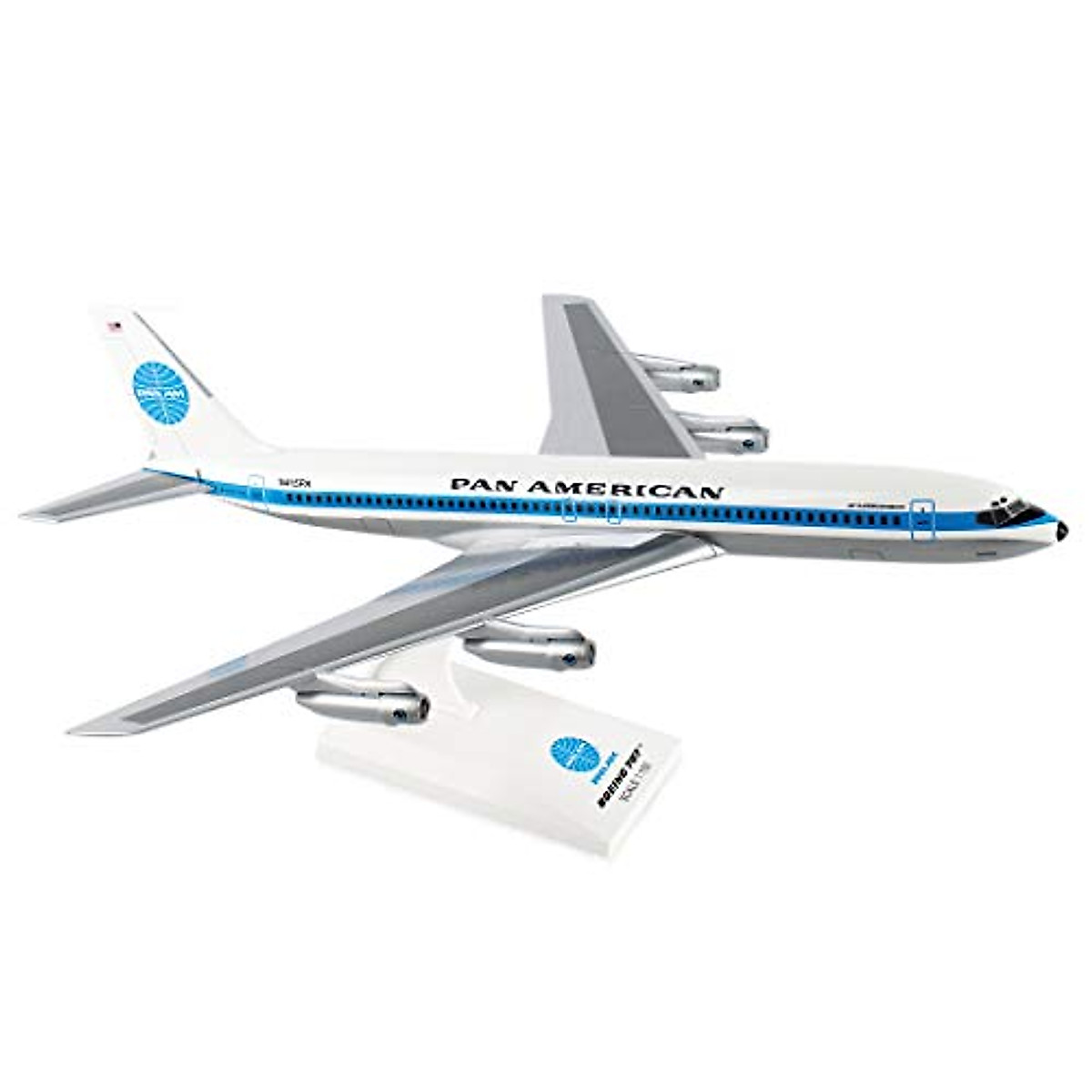 Daron Skymarks SKR877 Pan American World Airways 707 1/150 Scale Airplane Model Jet Clipper Monsoon Livery REG#N415PA