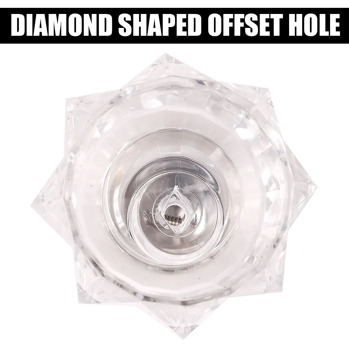 Ryutain Crystal Glass Faucet Handle, Hot and Cold Temperature Control, Diamond-Cut Design，Compatible with Delta Faucet RP2391，Suitable for Showers/bathtubs.QXBS-1