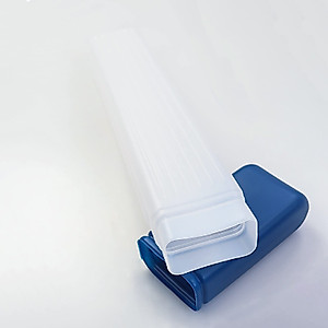 NUOMI 2 Pcs Knitting Needle Storage Box Plastic Storage Tube Case Crafts Knitting Sewing Tool Holder, Portable, 41 cm, Plastic Storage Containers for Household Use