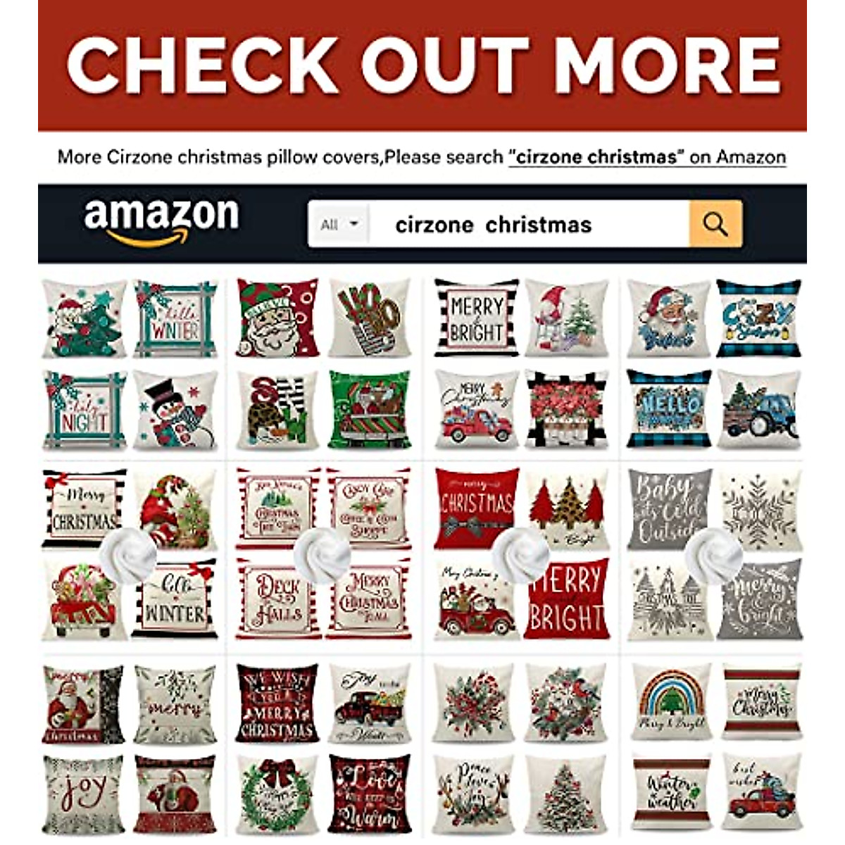 Christmas Pillow Covers 18x18 Merry Christmas Grinch Christmas Pillows Grinch Decor Farmhouse Christmas Throw Pillow Covers Set of 4 Christmas Decorations for Home