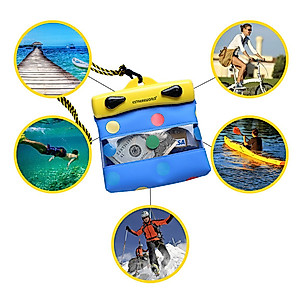EXTREMEWORLD Dry Bag TPU Waterproof Case Bag Multi Purpose Polka Dot Wallet (4.7" x 3.9", Y1210)