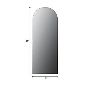 CONGUILIAO 65"x22" Arched Floor Mirror - Full Body Wall Mirror for Bedroom & Living Room, Gold