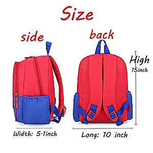 Fidaghre School Backpack For Boys Girls 3d Comic 15 Inch Lightweight Waterproof Kids Backpacks Apply to Over 3 Years Old
