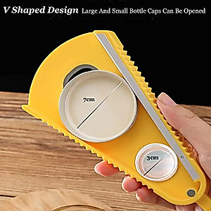 Jar Opener, 4 in 1 Multi Function Can Opener for Beer, Can, Soda Water, Jam Jar Lips Cap, Bottle Opener Kit Easy to Use for Weak Hands，Children, Elderly, Kitchen Gadgets for Home Assistance, 2 Packs
