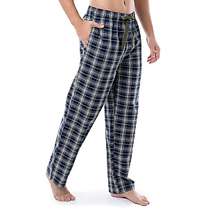 Wrangler Men's Yarn-Dyed Woven Sleep Pants, Green Plaid, XX-Large