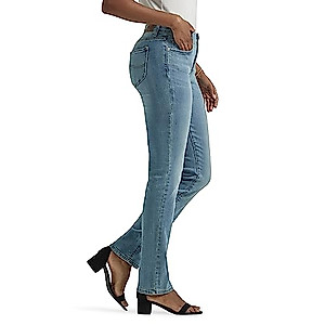 Lee Women's Ultra Lux Comfort with Flex Motion Straight Leg Jean North Shore 12