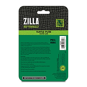 Zilla Pet Turtle Pure, Water Care, Removes Sludge for a Balanced Aquatic Environment, Treats up to 10 Gallons