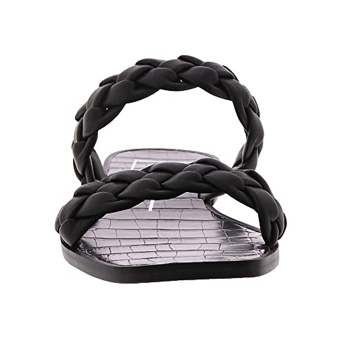 Dolce Vita Women's INDY Flat Sandal, Black Stella, 6