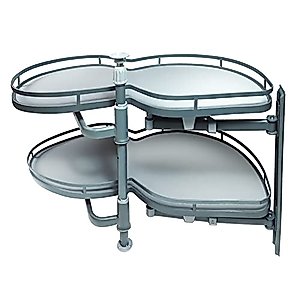 Lvmol Blind Corner Pull Out Cabinet Organizer, Kitchen Cabinet Swing Tray - Soft Close (Swing Right)