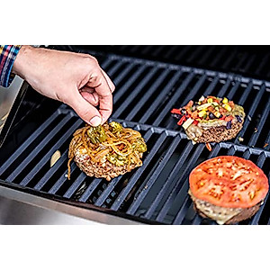 Monument Grills 2 Burners Propane Gas Grill Outdoor Cooking Stainless Steel BBQ Grills with LED Controls, Black