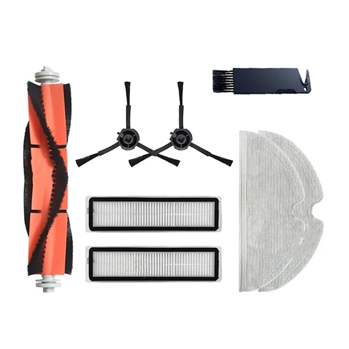 Vacuum Cleaner Replacement Kit.Compatible For Mova L600 Robot Roller Side Brush Filters Mop Rags Cloth Washable Consumables