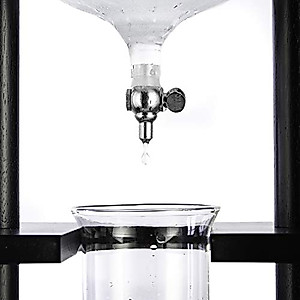 Yama Glass Cold Brew Maker I Ice Coffee Machine With Slow Drip Technology I Makes 6-8 cups (32oz), Large Capacity Cold Brew Coffee Tower, Black