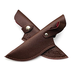 Portable Knife Storage Sheath Pouches With Belt Loop Leathers Holsters Belt Pocket Straight Knife Holder