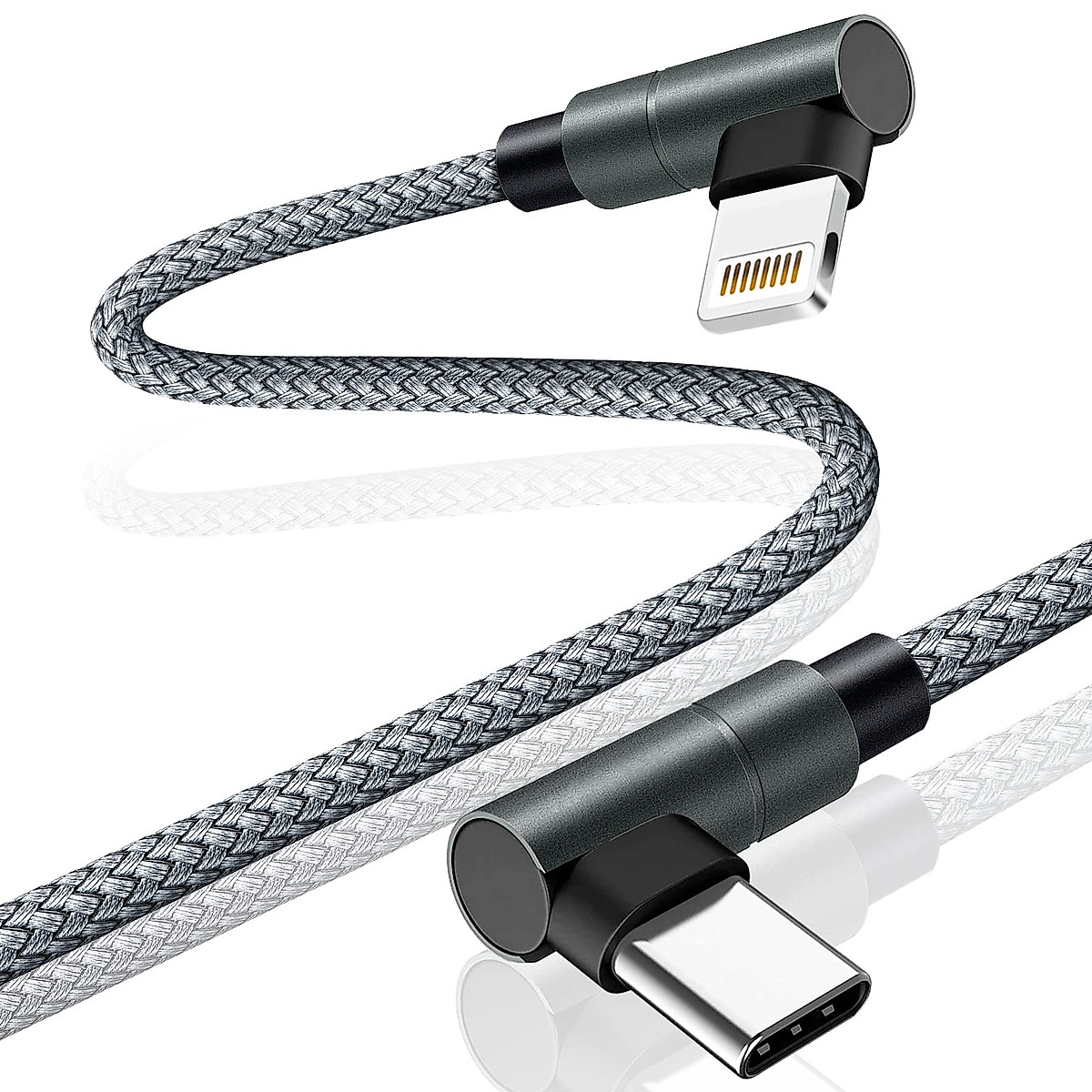 Heartbeats iPhone Fast Charger 6FT [MFi Certified] USB C to Lightning Cable 90 Degree iPhone 13 Charging Cable Compatible with iPhone 13/12/12 Mini/12 Pro/11 Pro Max/X/XS/XR/8, iPad 8th(Red)