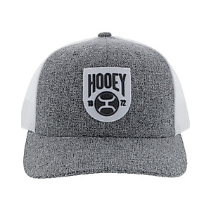 HOOEY Men's Bronx Adjustable Snapback Mesh Trucker Back Hat (Grey)