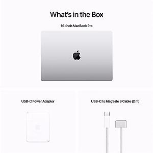 Apple MacBook Pro 16.2" with Liquid Retina XDR Display, M2 Max Chip with 12-Core CPU and 30-Core GPU, 64GB Memory, 1TB SSD, Silver, Early 2023