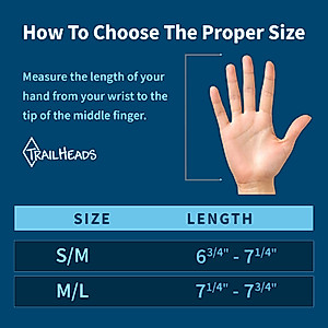 TrailHeads Womens Running Gloves Touchscreen Fingers & Convertible Waterproof Mitten Shell - for Winter, Reflective, Warm - Black - Reflective - Small/Medium