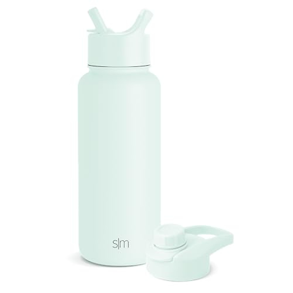 Simple Modern Water Bottle with Straw and Chug Lid Vacuum Insulated Stainless Steel Metal Thermos Bottles | Reusable Leak Proof BPA-Free Flask for Gym Sports | Summit Collection | 32oz Retro Mint