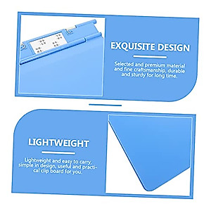 Ciieeo Case Folder Paper Folder Digital Writing Pad Office Folders Writing Paper Holder Nurse Clipboard Writing Clipboard Boards Exam Paper Base Writing Base Plate Abs Paper Pad Blue A4