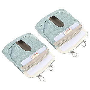 LUOZZY Rabbit Hay Feeder Bag Hanging Guinea Pig Hay Feeder Storage Hanging Hay Feeding Bag for Small Animal Supplies (Blue)