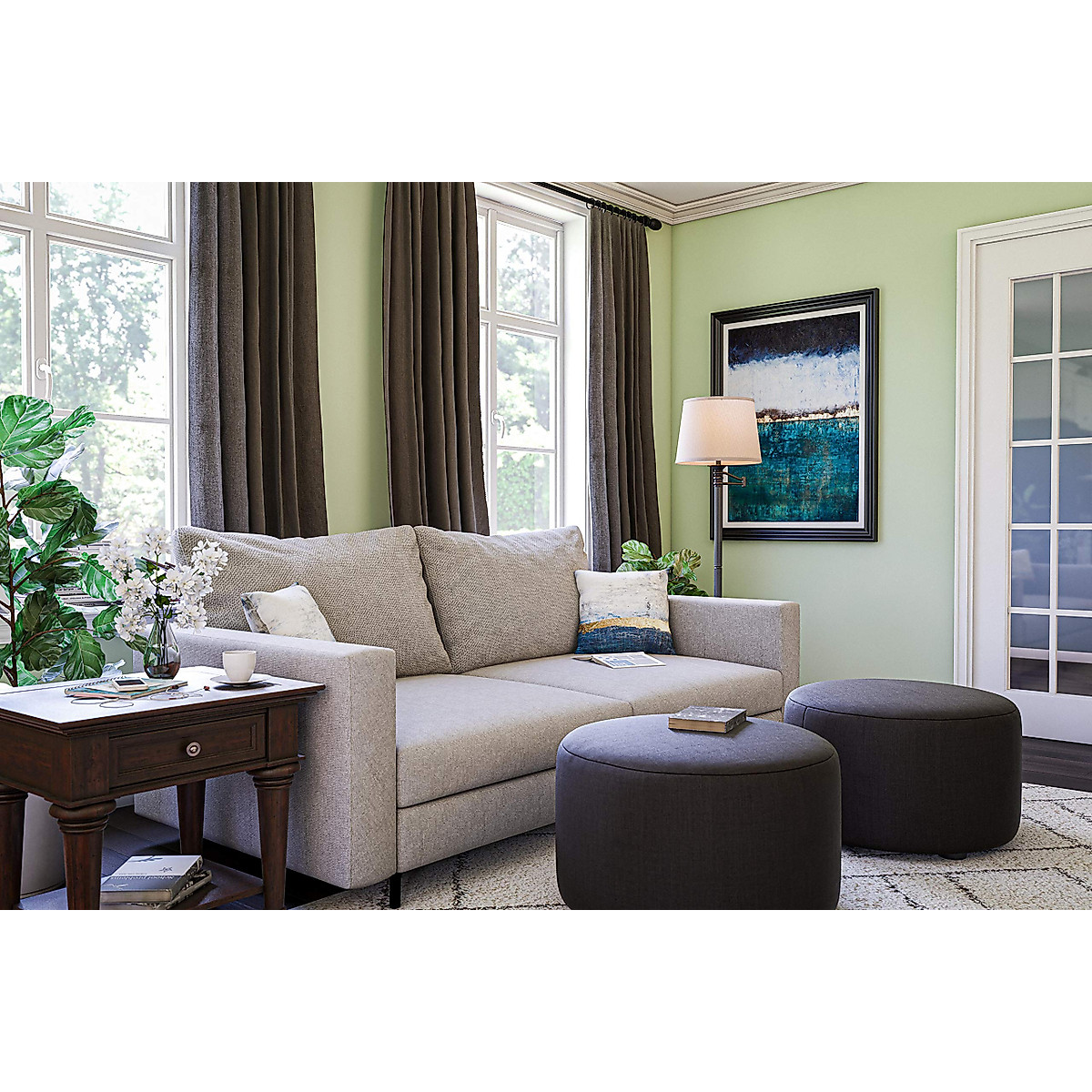 Kenroy Home 32215CBZ Riverside Swing Arm Floor Lamp with Copper Bronze Finish, Classic Style, 59" Height, 24" Width, 18.625" Depth